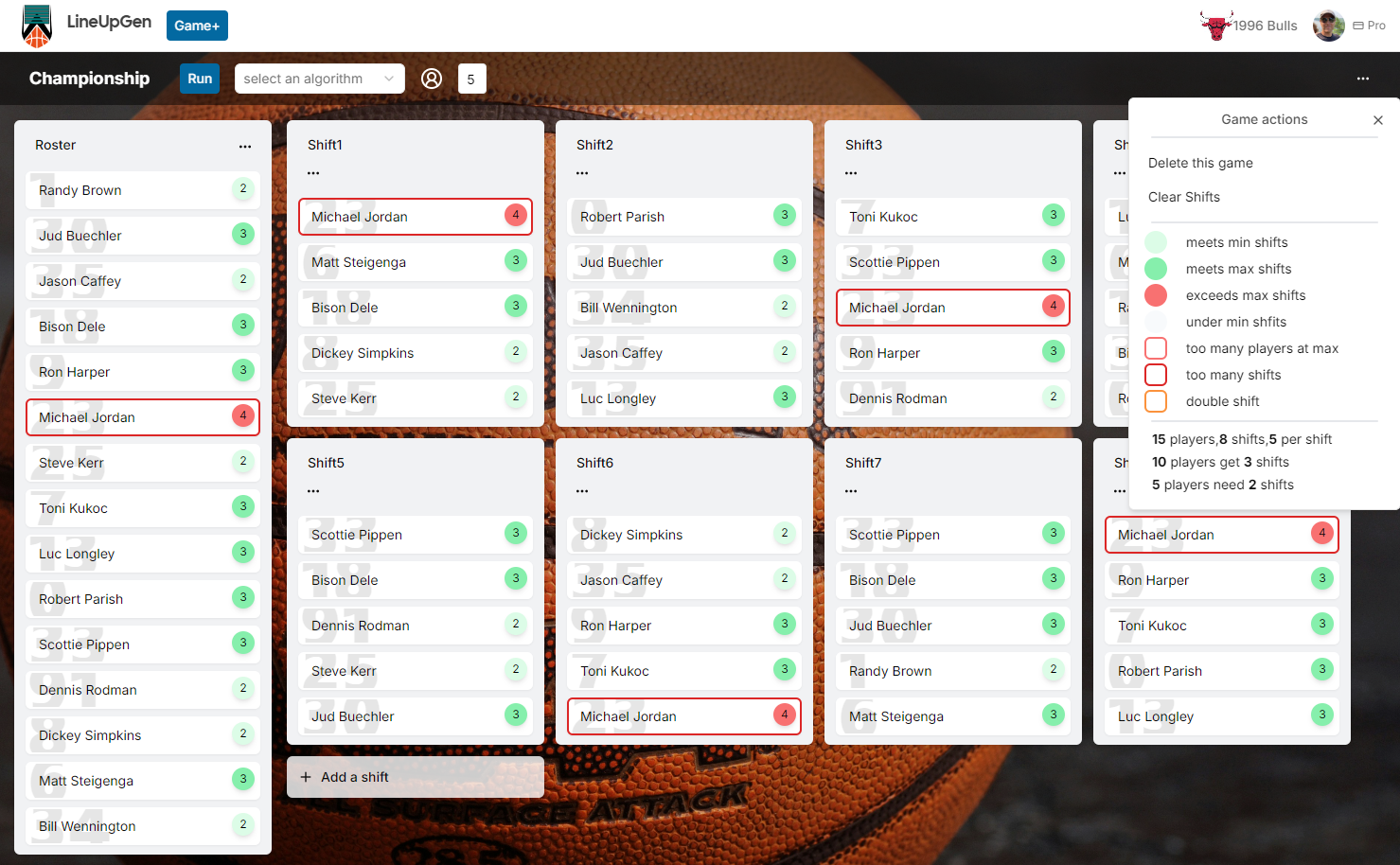 Lineup Generator